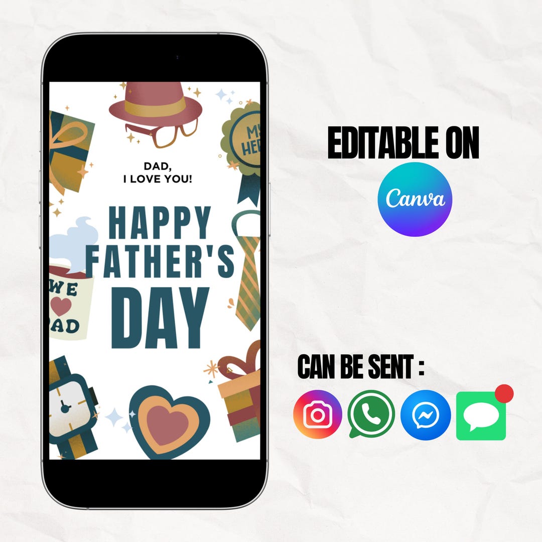 Father’s Day Ecard | Animated Digital Greeting Card for Dad ...