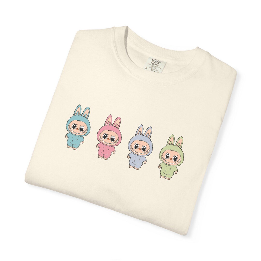 Adorable Labubu T-shirt, Cute Comfort Colors Tee, Cozy Unisex Garment ...