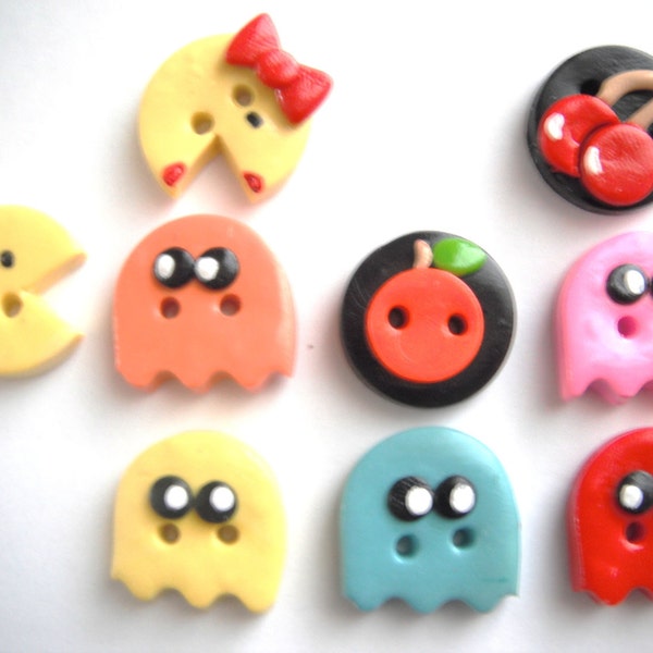 Polymer Clay Buttons - Etsy