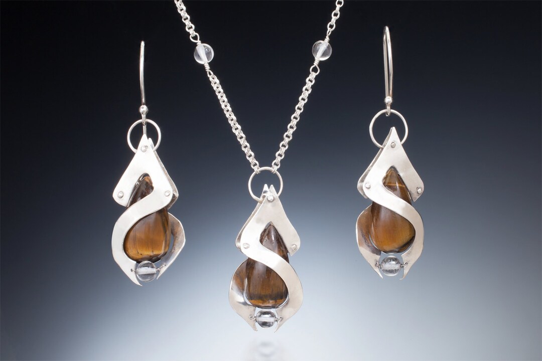 Double Helix Necklace - Etsy