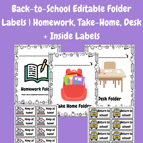 Takehome Folder Covers - Etsy