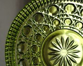 Items similar to Depression Glass Cane-Pattern Bowl, Green on Etsy