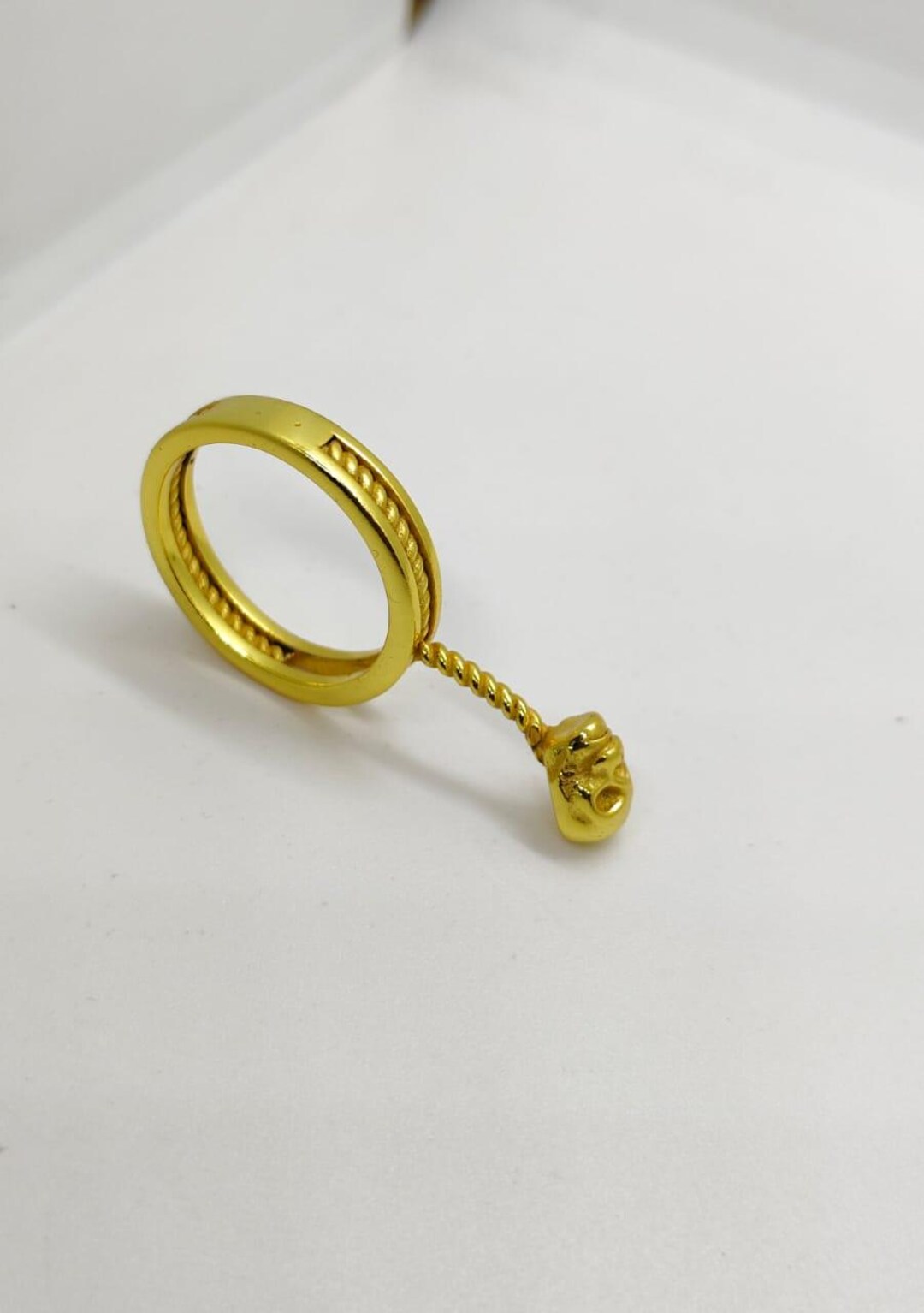Bump Ring, Halloween Special Ring, Cute Spoon Ring, Band Ring, 18K Gold ...