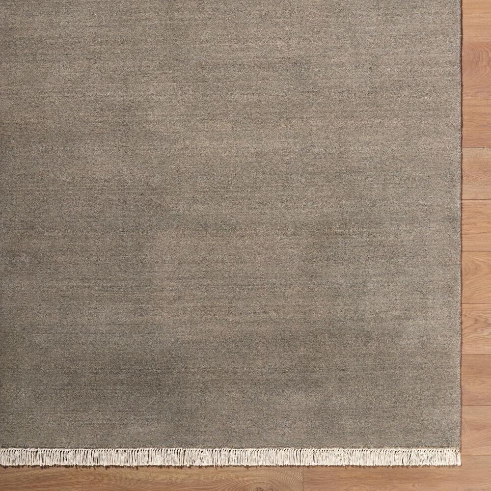 10x16 Handloom Solid Grey Colour Handmade Wool Rug for Different ...