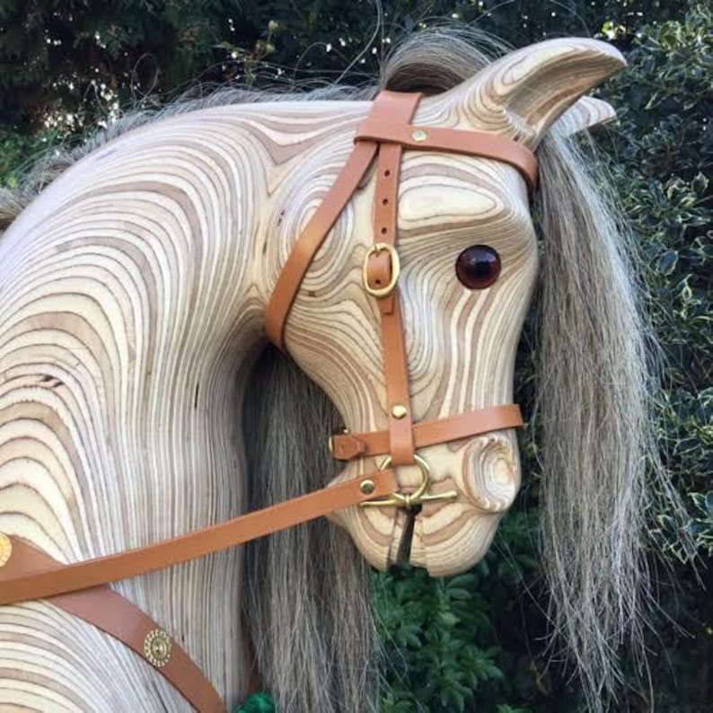Hand Carved Wood Rocking Horse - Etsy Canada