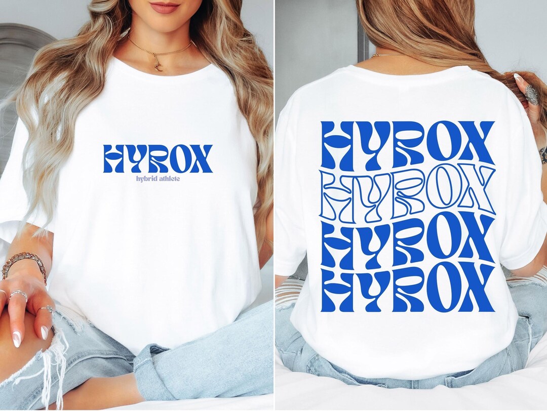 Hyrox T-shirt, Hybrid Athlete Clothes, Fitness Apparel, Cardio Workout ...