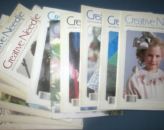 CREATIVE NEEDLE MAGAZINES 14 Back Issue Lot 1987-1995 - Etsy
