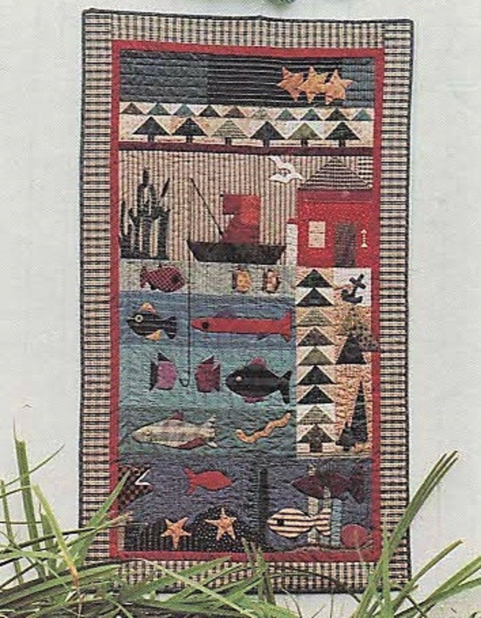 THE ANGLER WALLHANGING Quilt Pattern Country Threads Pleine - Etsy Canada
