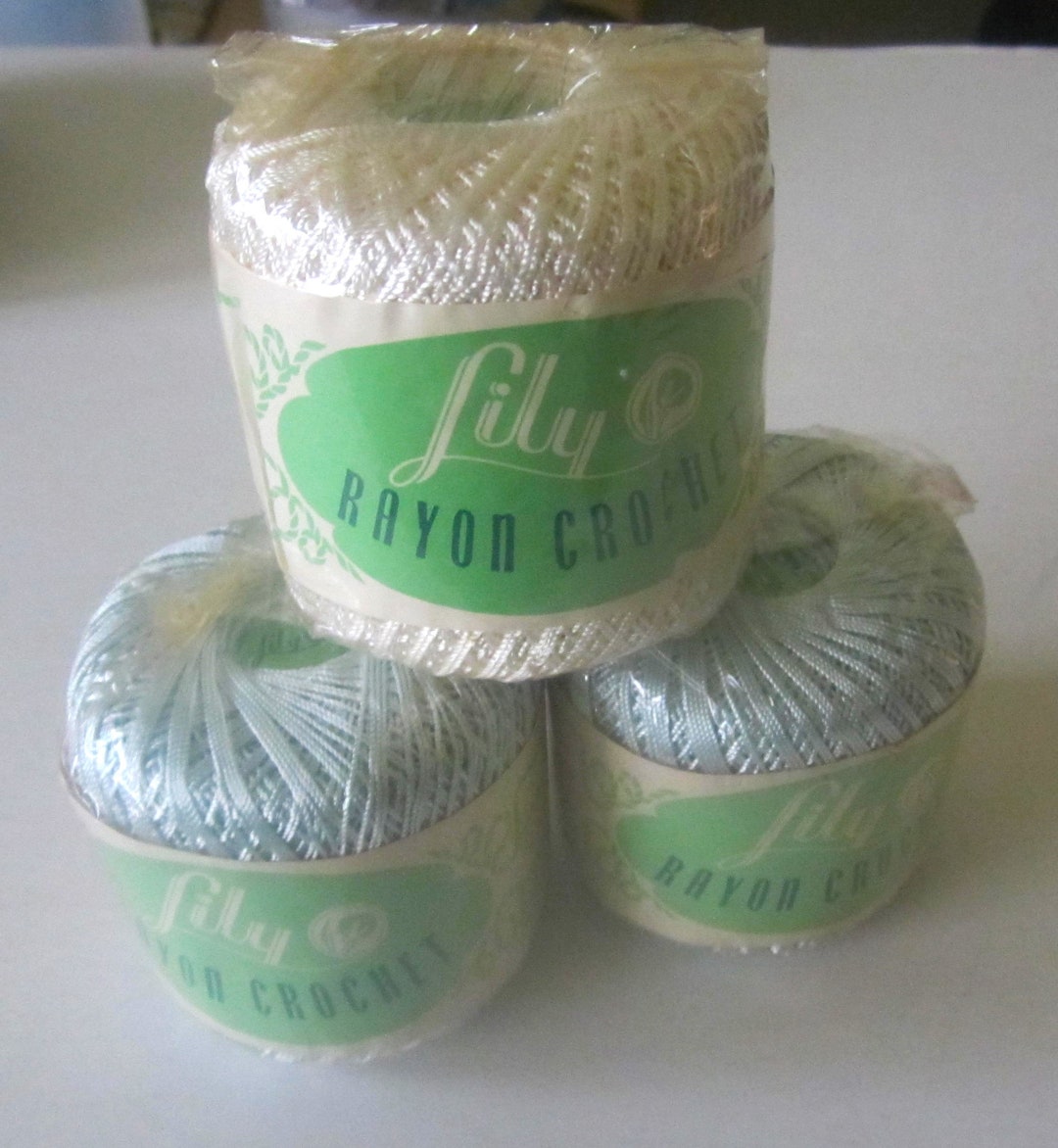LILY VINTAGE Rayon Crochet Thread LOT - Etsy
