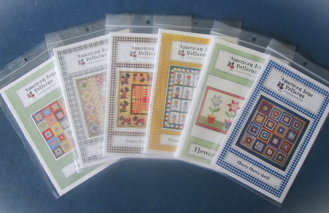 AMERICAN JANE PATTERNS Quilts Sandy Klop - Choice - Etsy