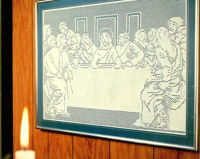 Magic Crochet Magazine No. 88 LAST SUPPER Filet Pattern 1994 - Etsy