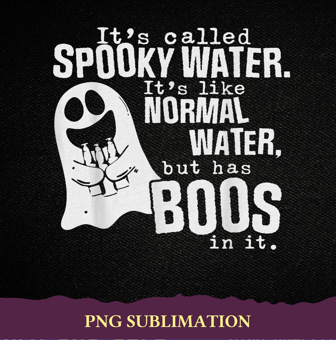 Spooky Water Halloween Ghost Png Sublimation Design, Halloween Digital ...