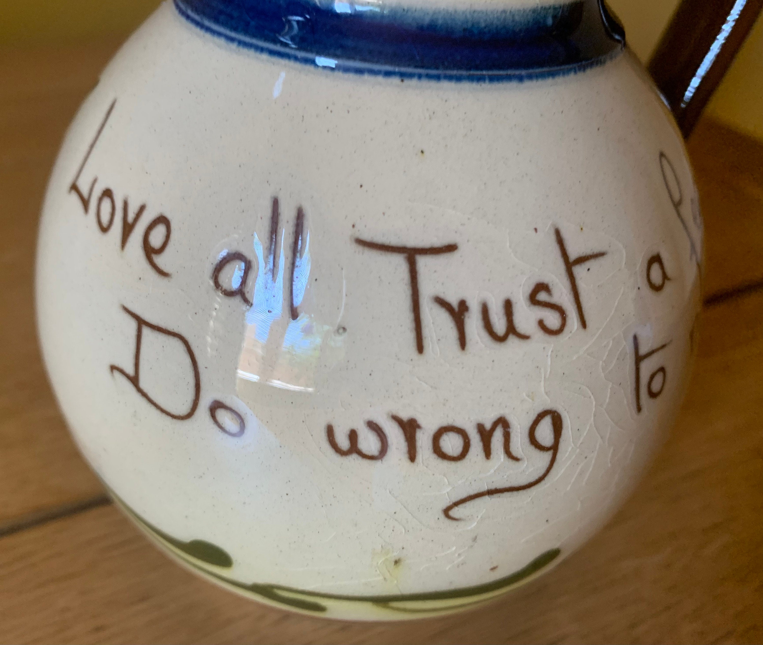 A Vintage Torquay Aller Vale Pottery motto Jug - Etsy