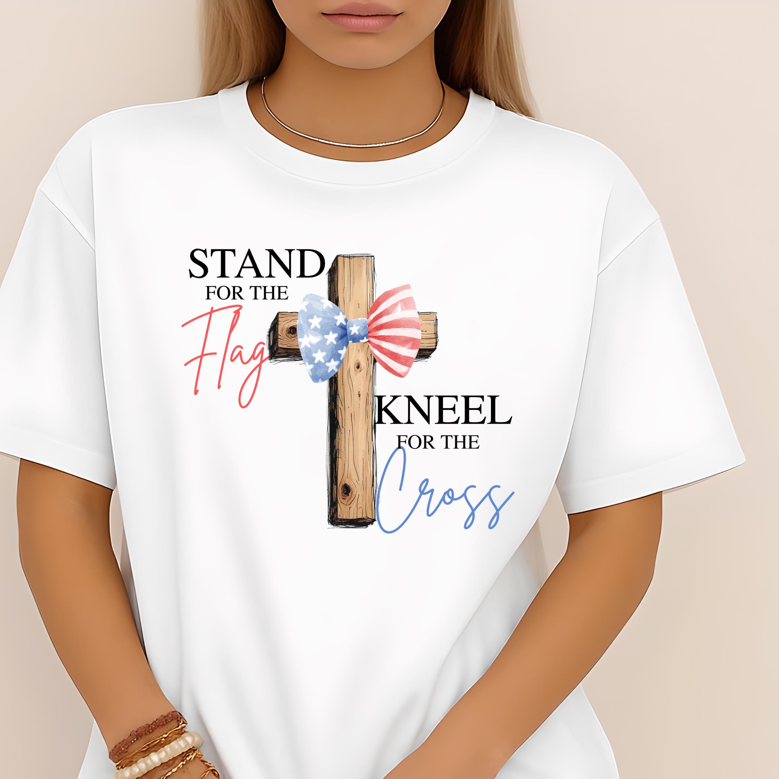 Tand for the Flag, Kneel for the Cross – Patriotic Christian PNG ...