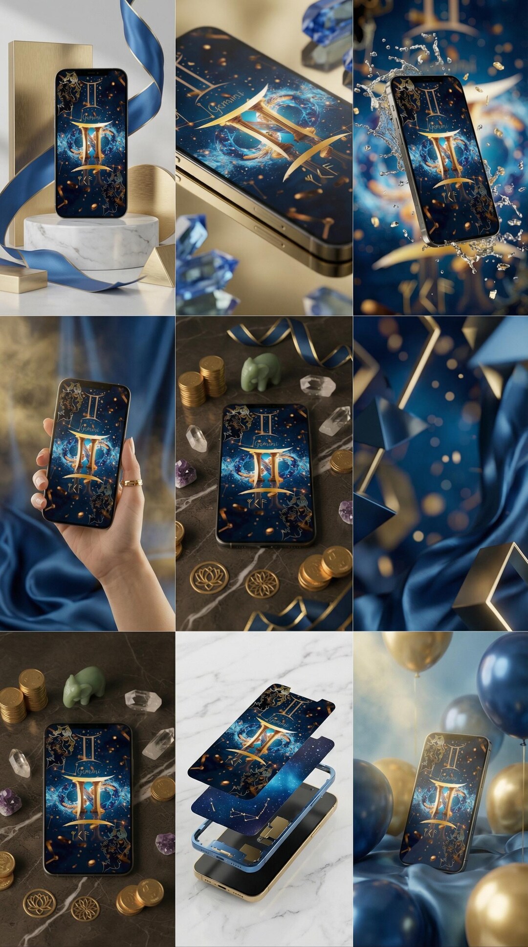 Gemini Money Rune Phone Wallpaper | Income Flow & Opportunities ...