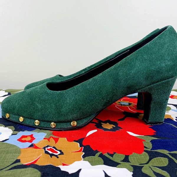 Dark Green Heels - Etsy