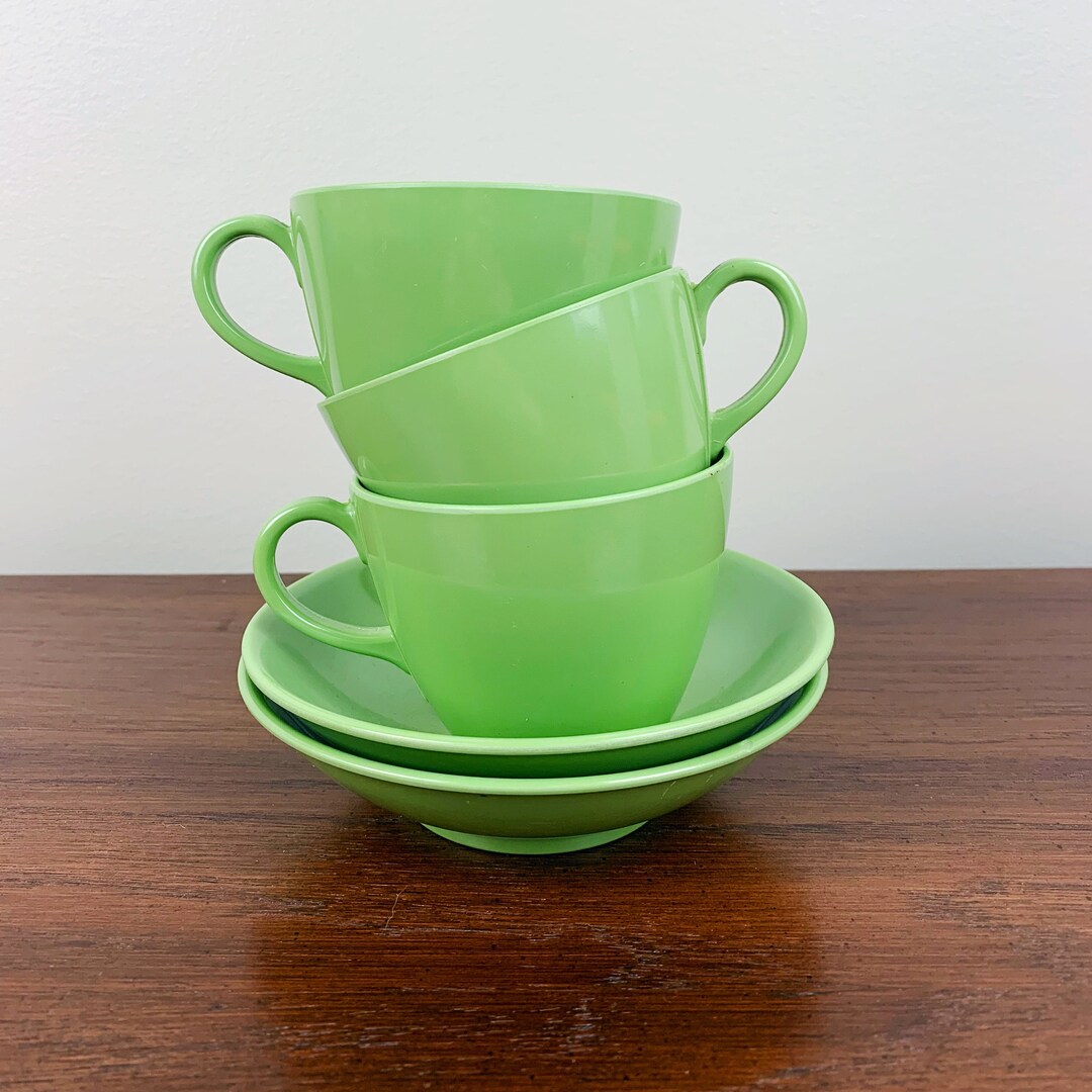 1970s Melmac Melamine Dinnerware Mugs and Bowls Set | Durable Plastic ...