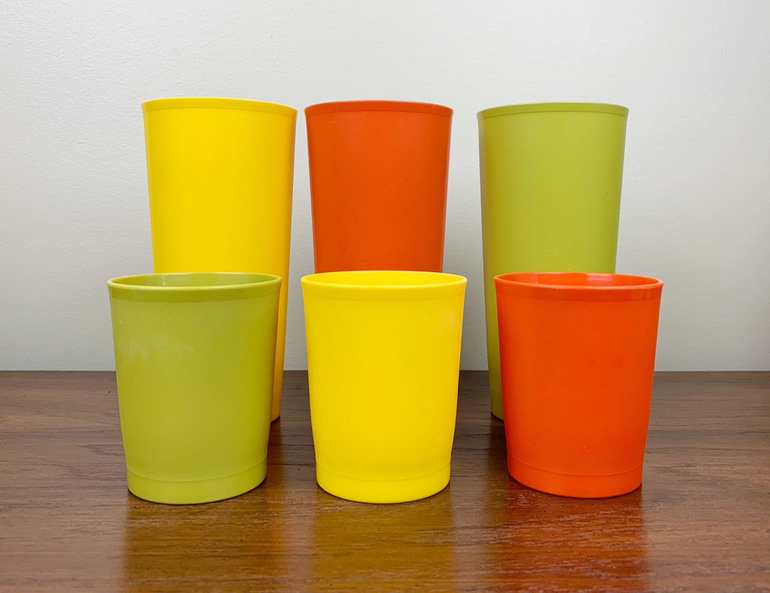 Set of 6 Original 1980s Tupperware Kids Drinking Cups in 2 Sizes ...