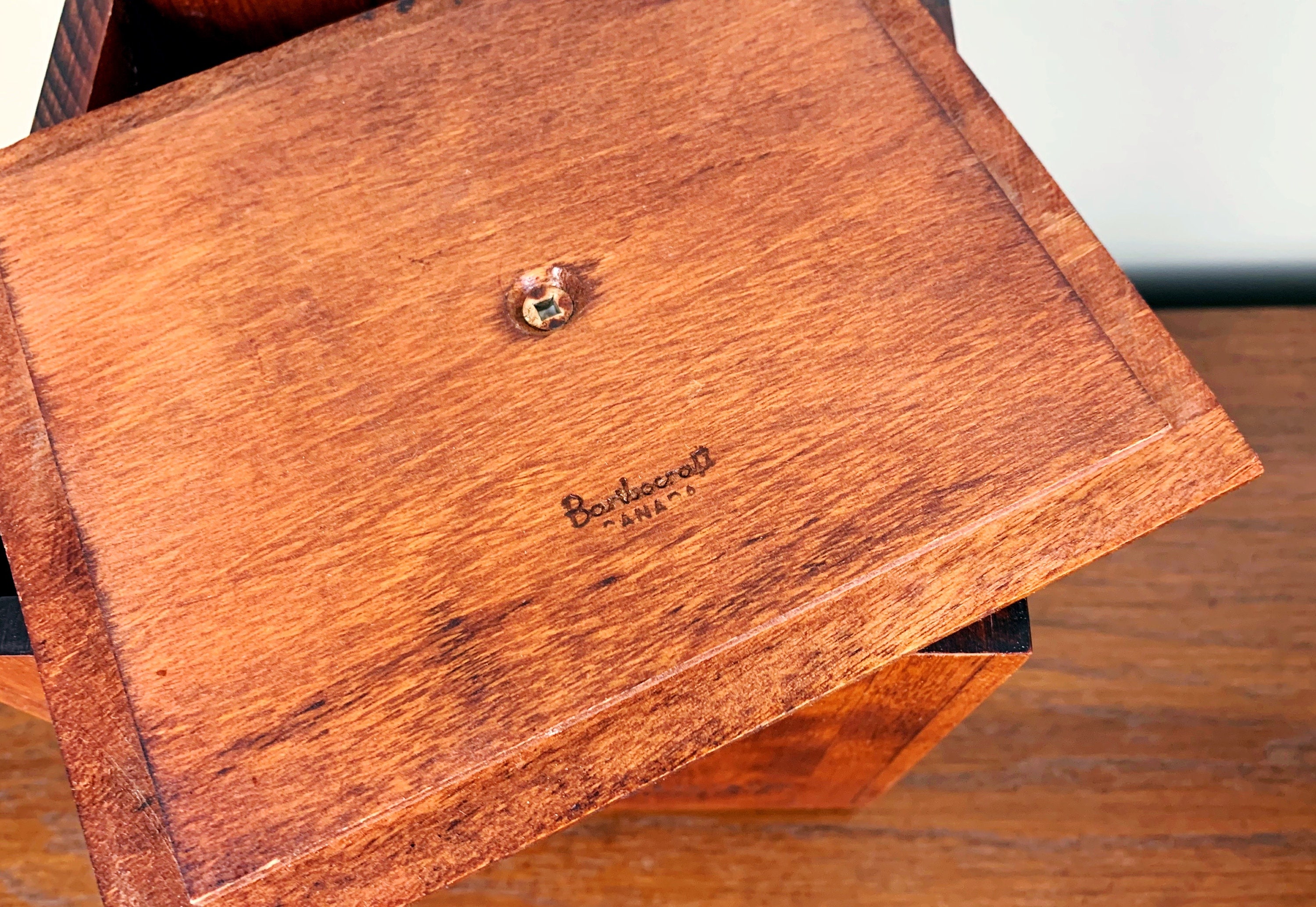 Vintage Wooden Canister Set by Baribocraft Set of Two 1970s Wood ...