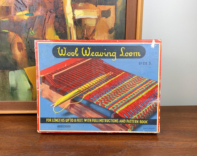 Vintage Wool Weaving Loom by Spear's, Size 3 | 1970s Home Loom Kit ...