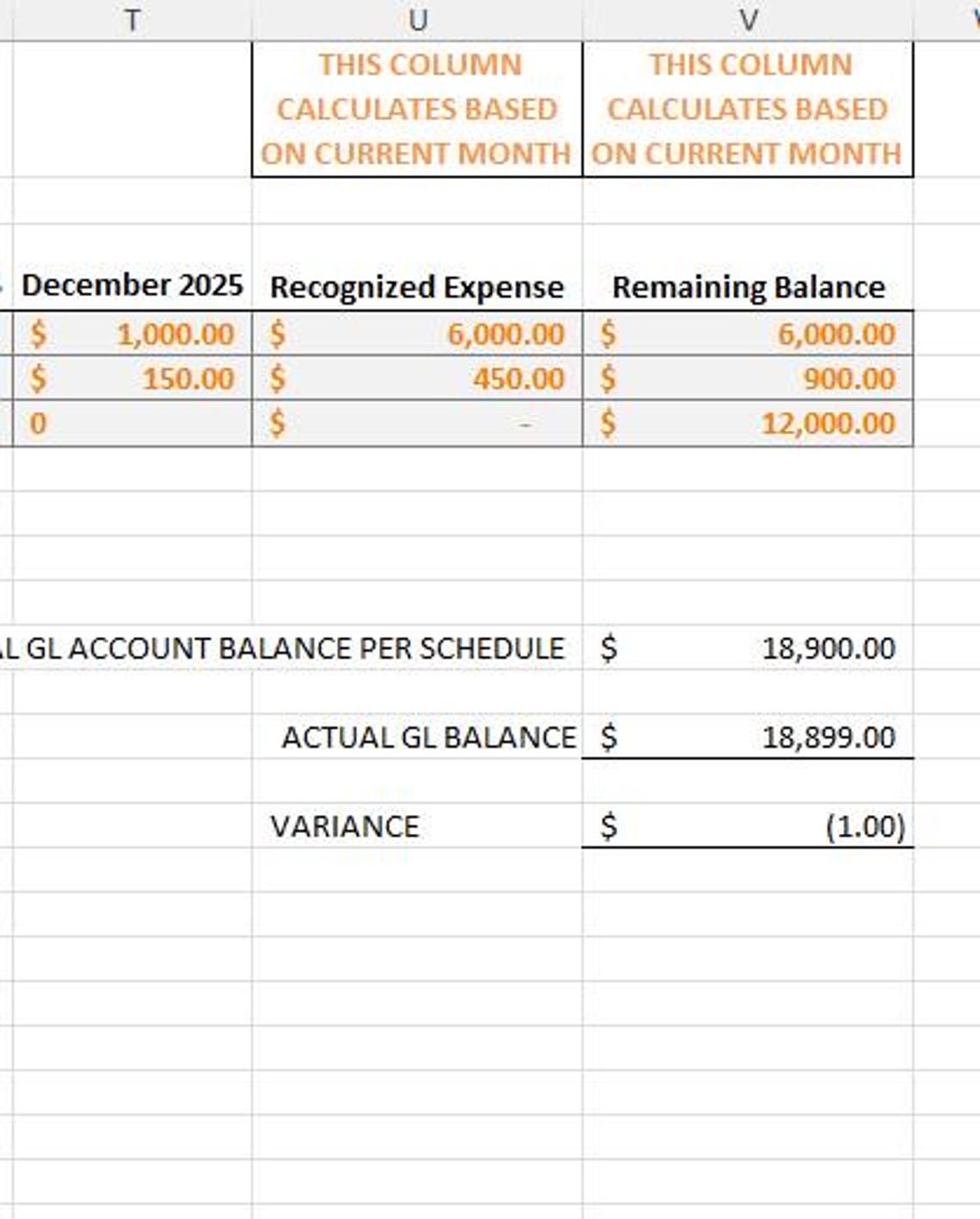 Prepaid Expense Amortization Tracker | GAAP Excel Template (download ...