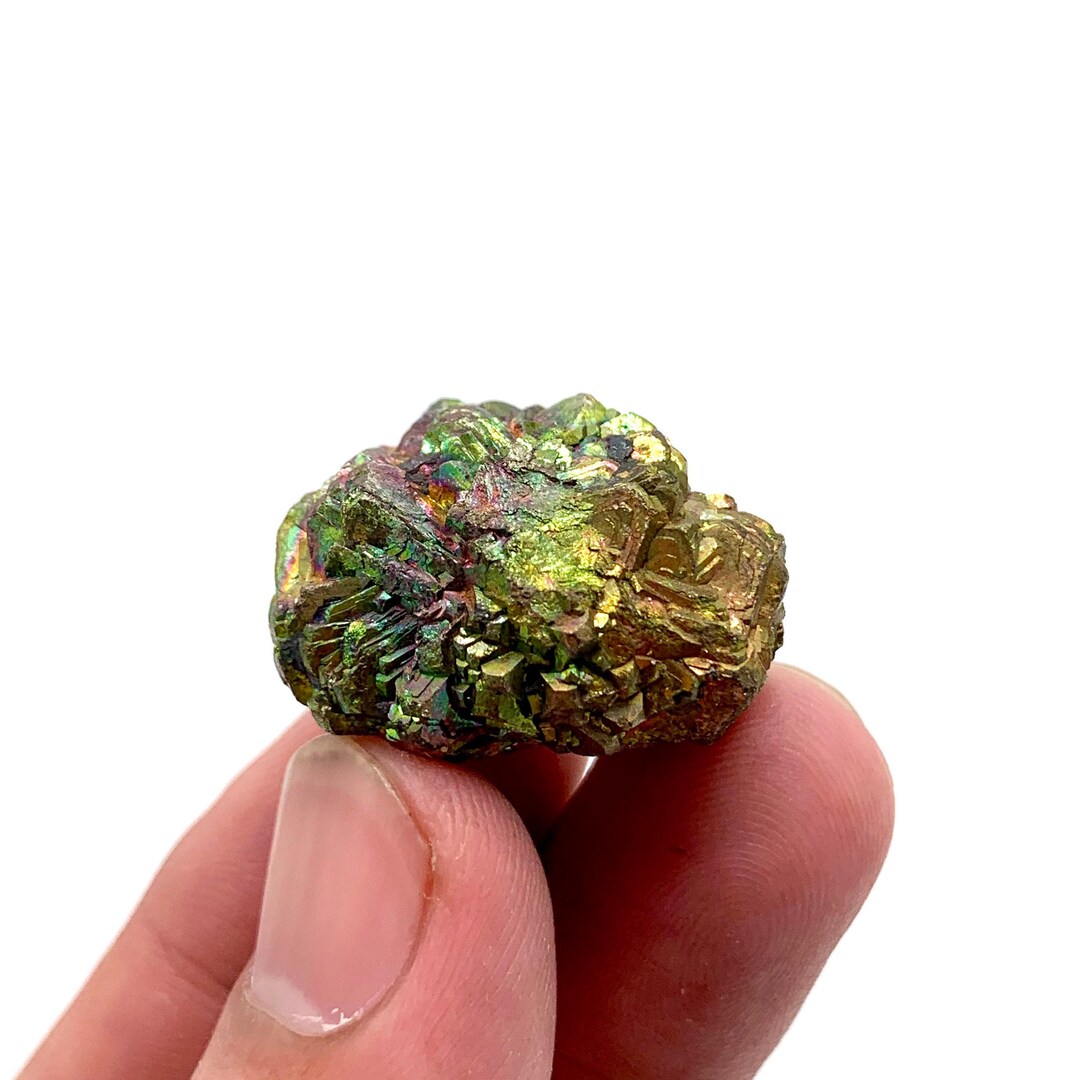 Rainbow Pyrite Marcasite Crystal Specimen, Natural Healing Stone (22g ...