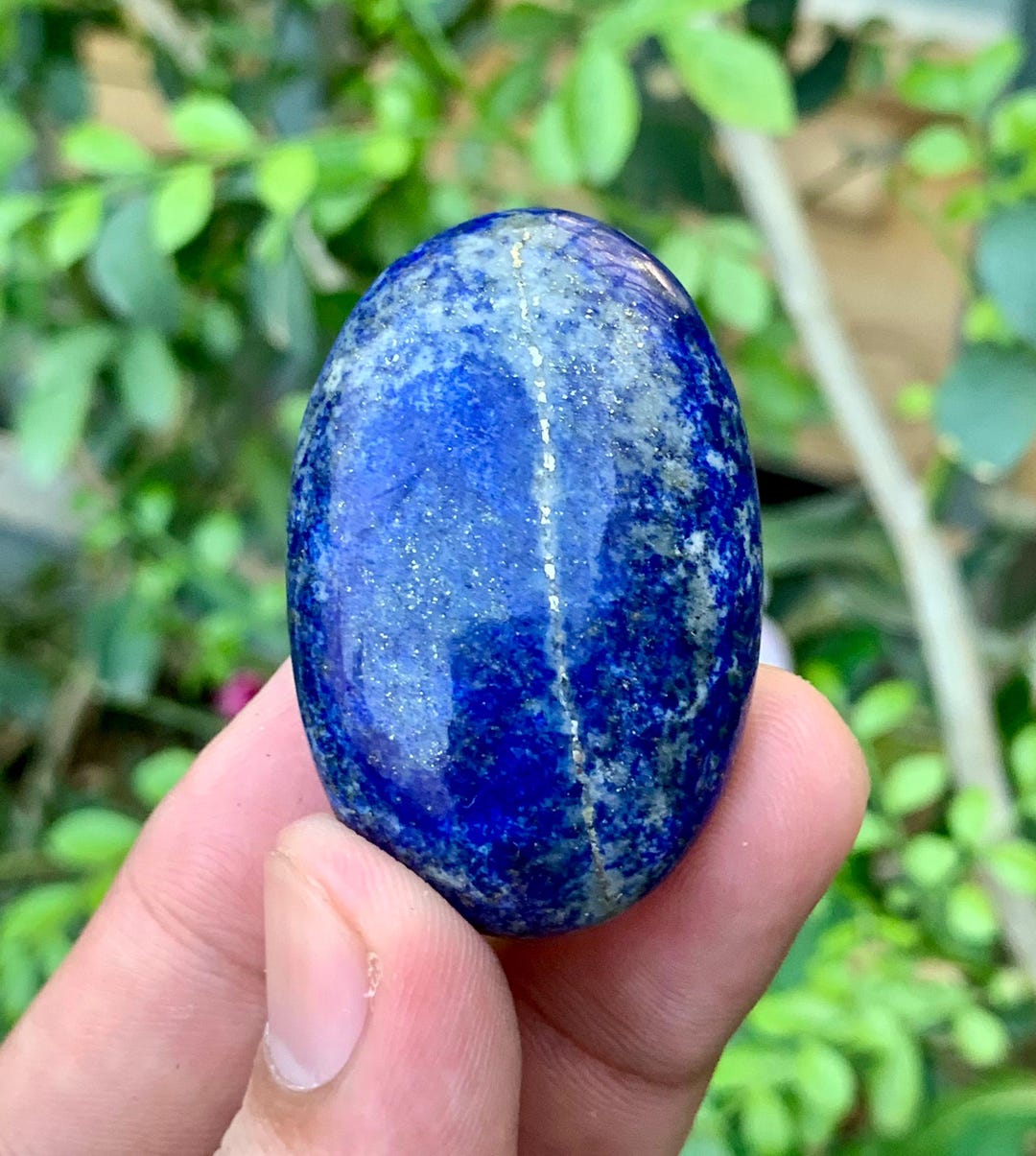 Lapis Lazuli Palm Stone, Afghanistan Healing Crystal (34g) - Etsy