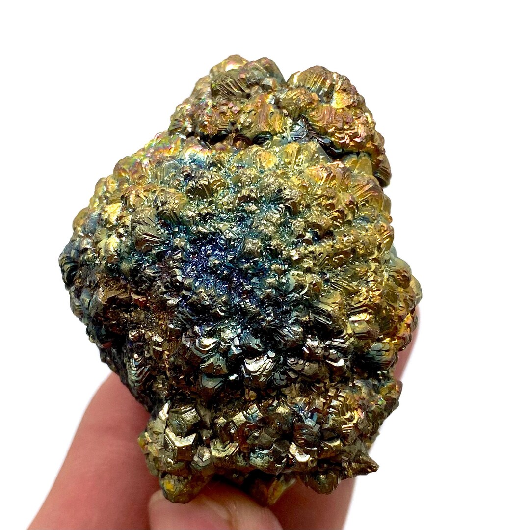 Natural Rainbow Pyrite Marcasite Crystal Specimen 154 G Unique Healing ...