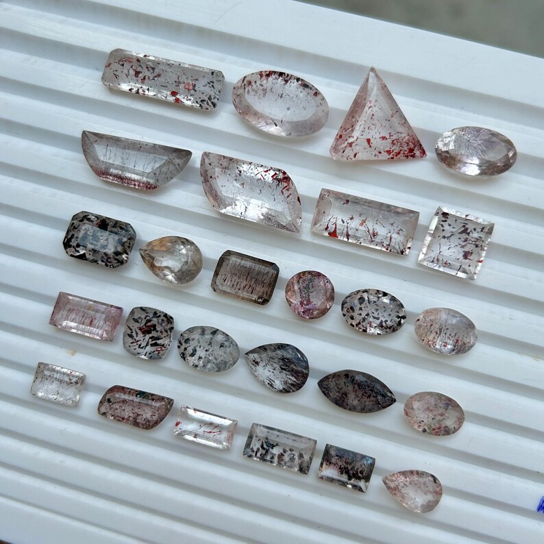 Super Seven Facted Stone Cabochon Loose Facted for Making Jewelry and ...