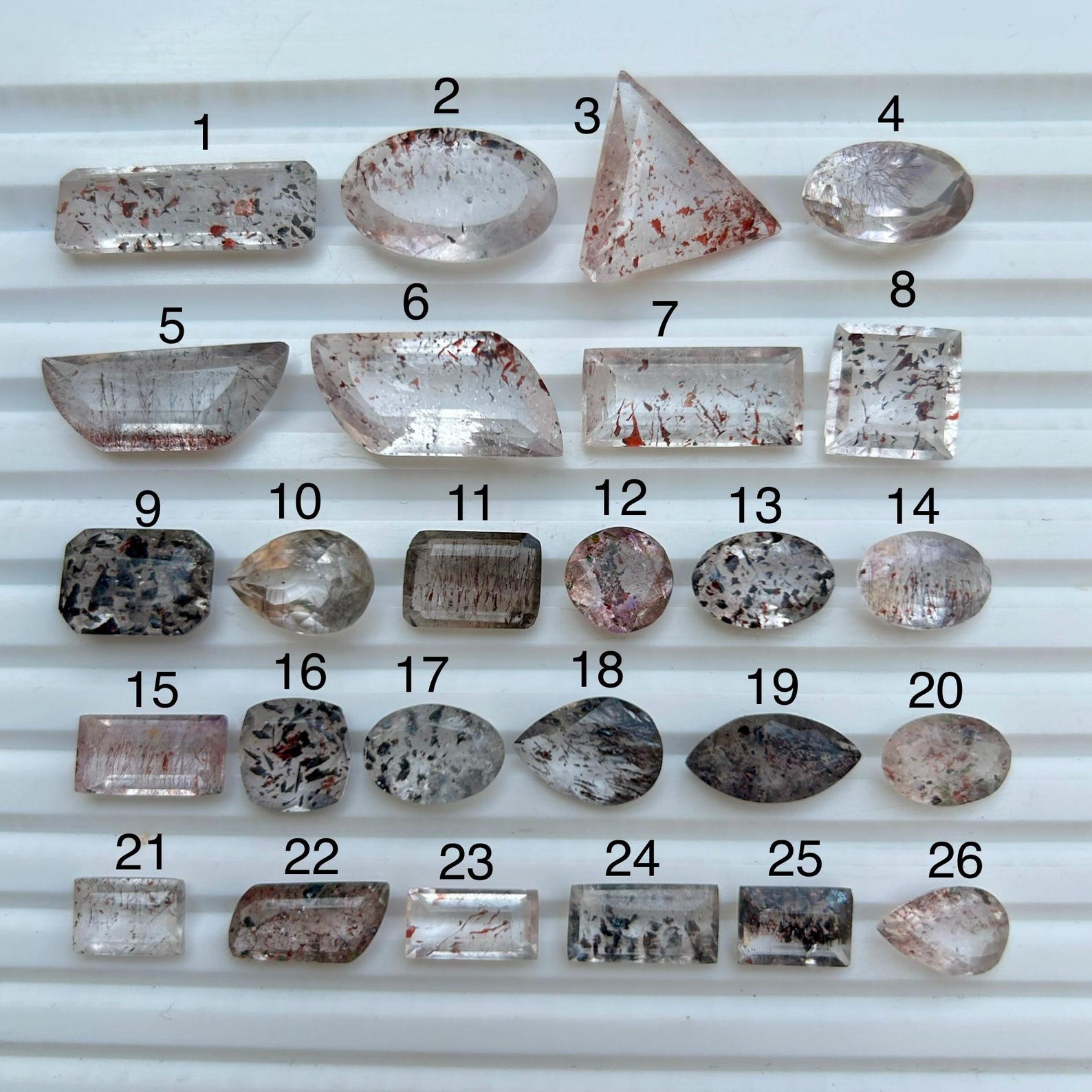 Super Seven Facted Stone Cabochon Loose Facted for Making Jewelry and ...