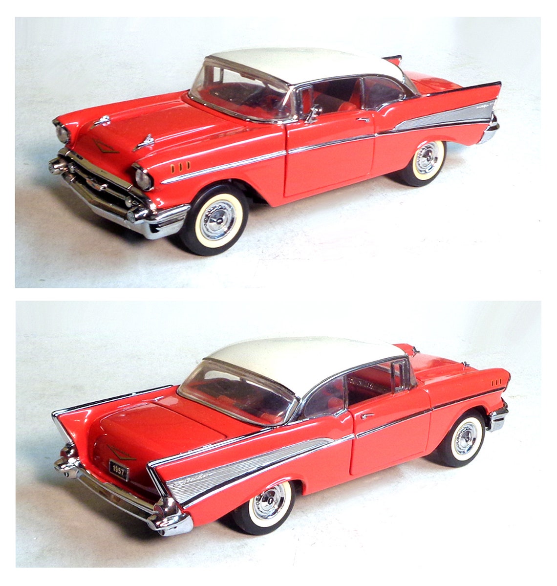 Franklin Mint 1/24 Scale 1957 Chevy Bel Air Hard Top Precision Diecast ...