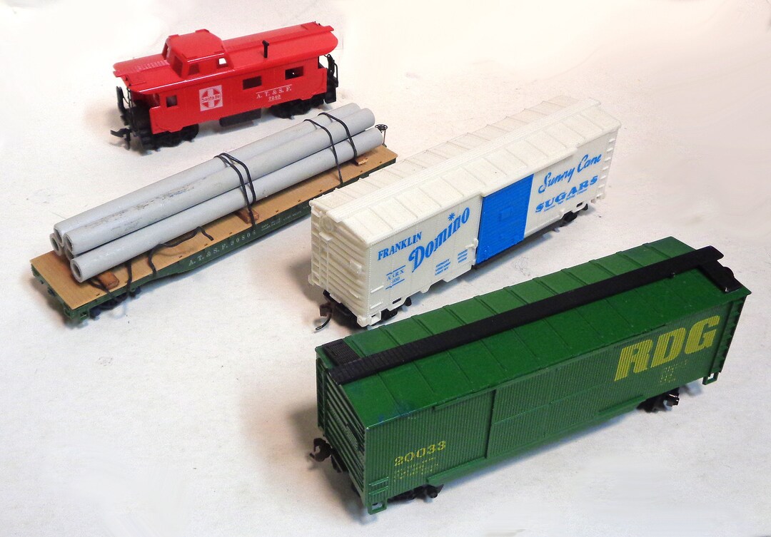 HO Scale Vintage Lot of Used Freight Cars Lot 1 AS IS W/some Missing ...