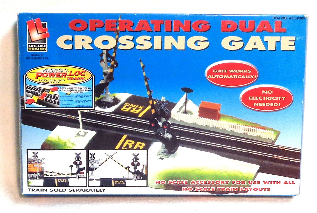 HO Scale LIFELIKE Power-lok System Operating Dual Crossing Gate New in ...