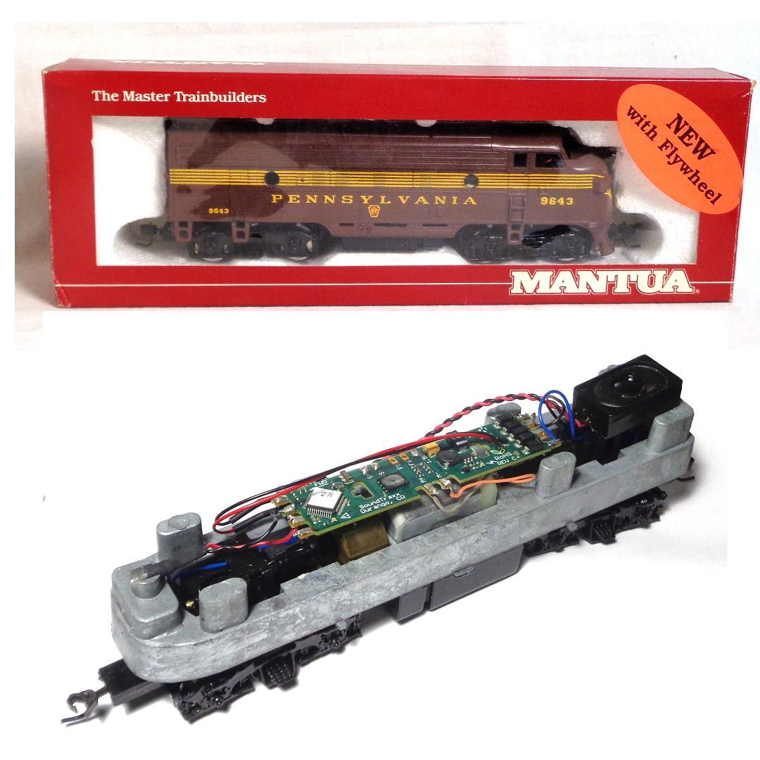 HO Mantua F7A Powered Diesel Locomotive "pennsylvania" 9643-includes ...