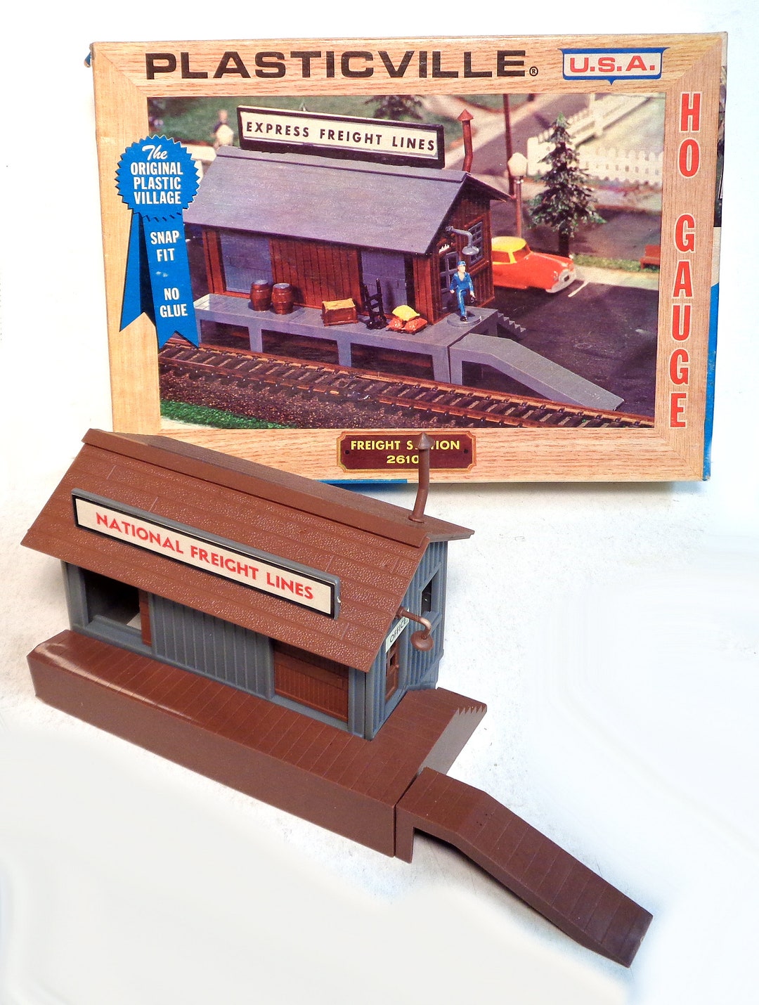 HO Scale Vintage Plasticville Building Kit - "freight Station" - Will ...