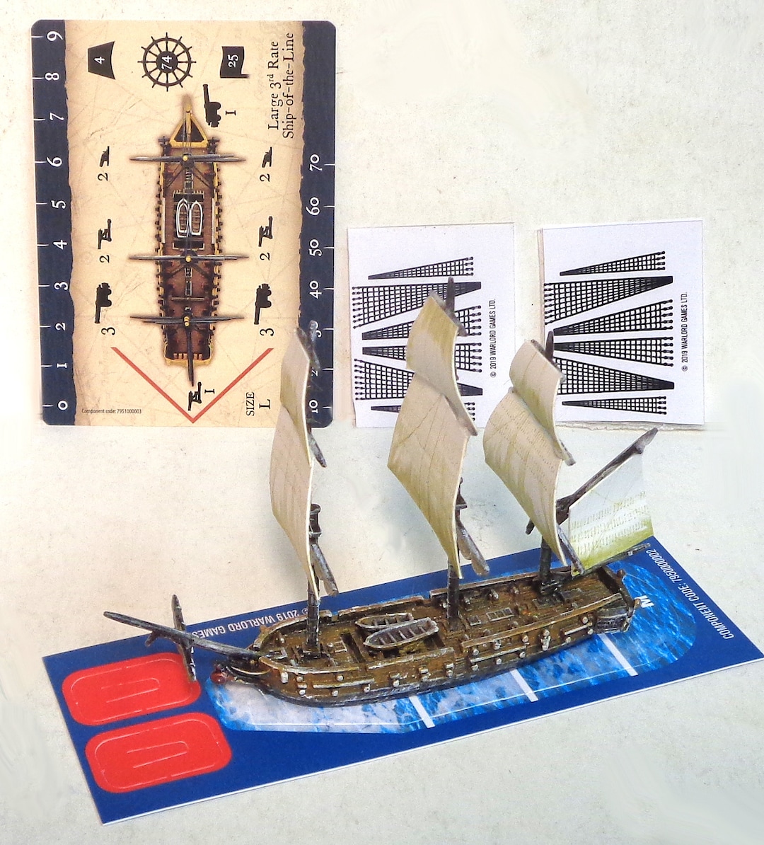 1/700 Scale Warlord Black Seas - "large 3rd Rate Ship-of-the-line ...