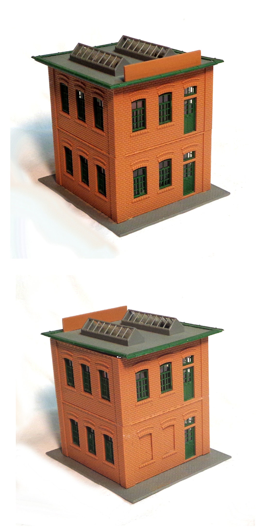 HO Scale Built up Kit - Pre-owned TWO Story Brick Office Building - as ...