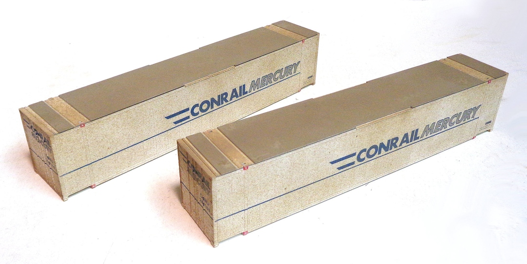 HO Scale Pair of 48' "conrail Mercury" Pre-owned PAIR of Containers ...