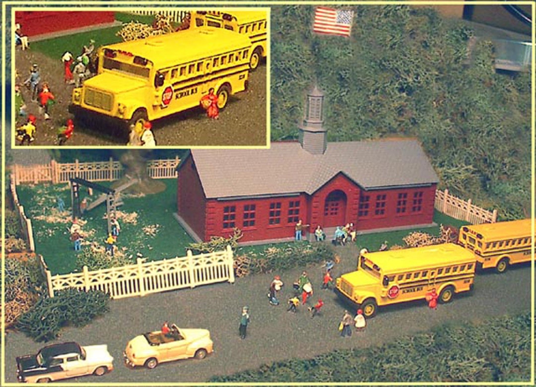 N SCALE Bluebird SCHOOL BUS for Train Layouts - Etsy