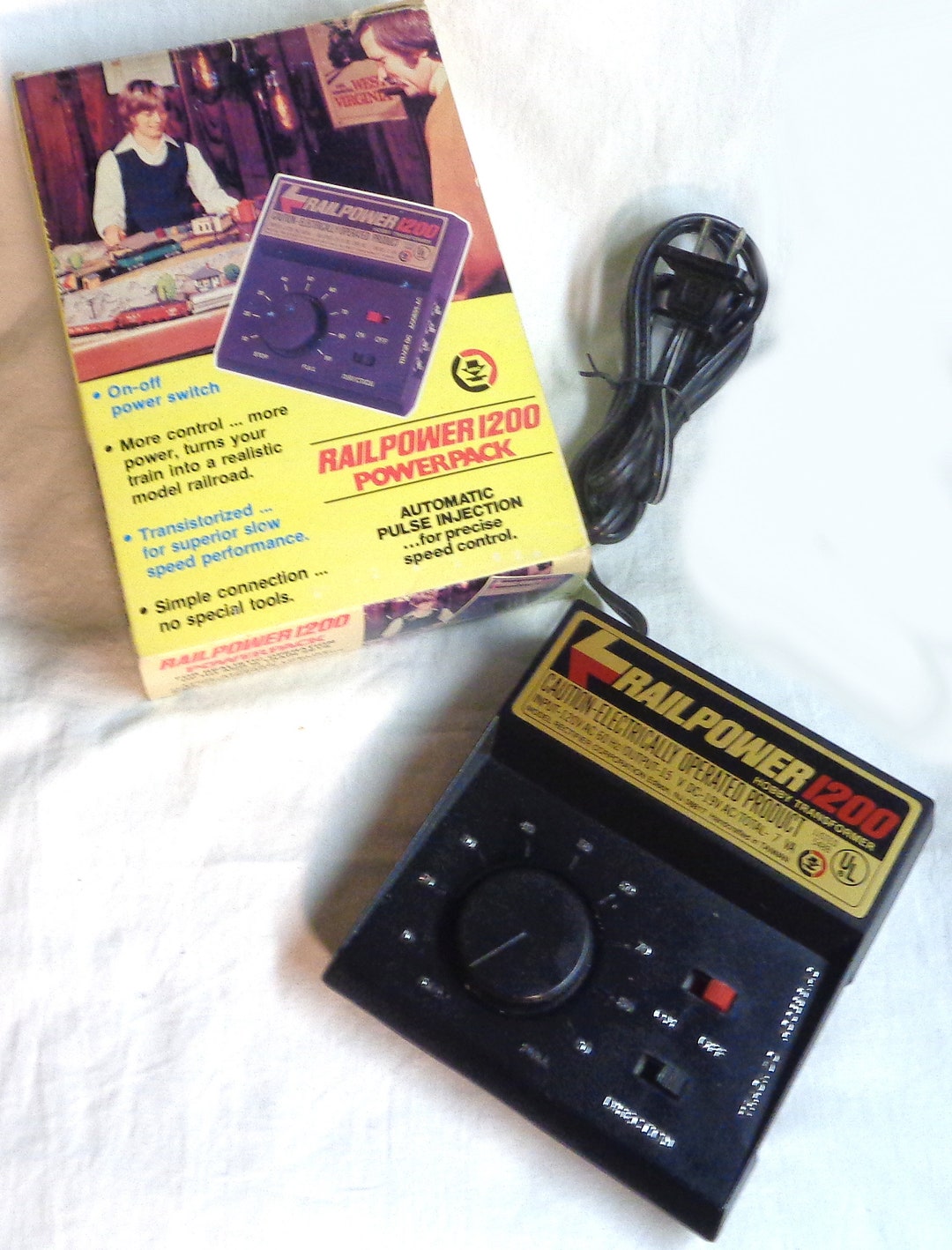 HO MRC Railpower 1200 Power Train Transformer. in the Original Box ...
