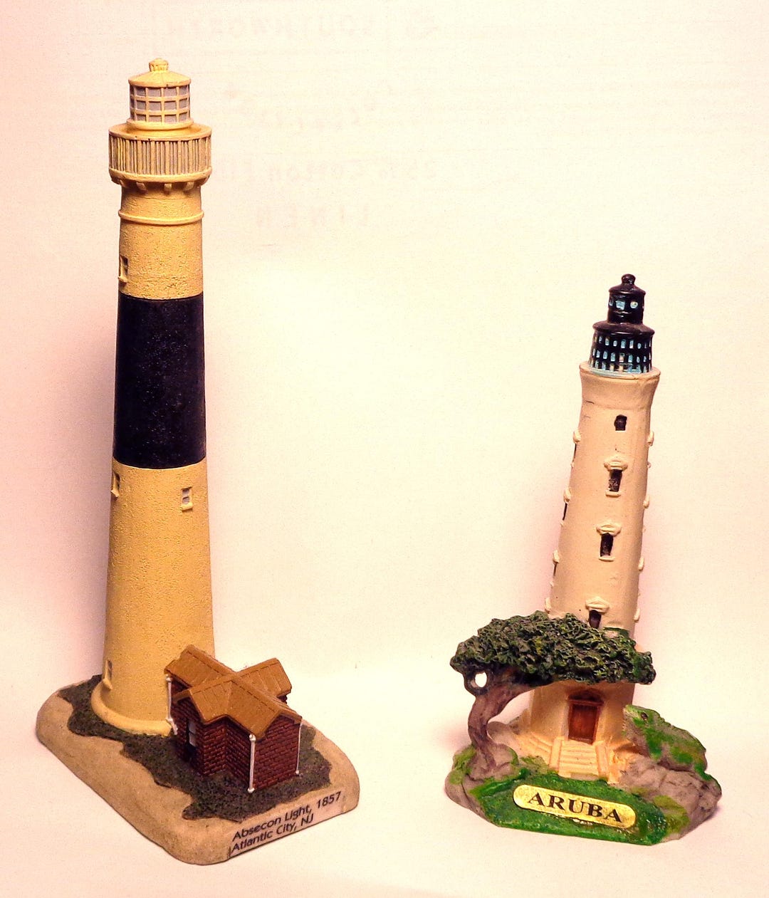 PAIR of Miniature Lighthouses - Lefton "absecon, Atlantic City" and ...