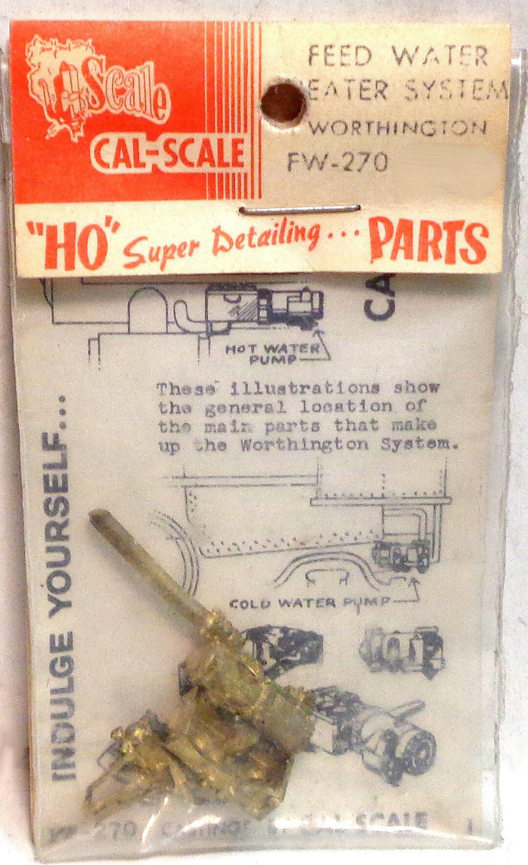 Ho Scale Cal-scale Brass Worthington Feed Water Heating System - NEW in ...