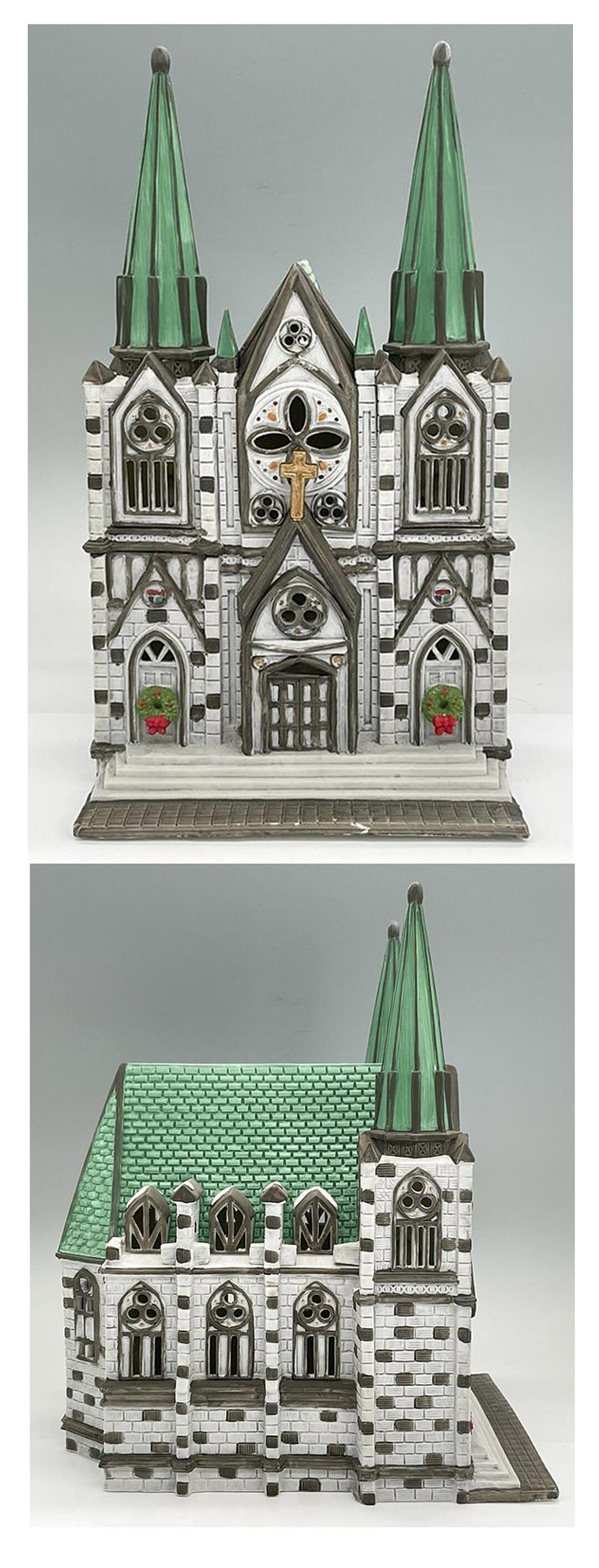 Department 56 - "the Cathedral" - Porcelain Church Figurine - Ex Shape ...