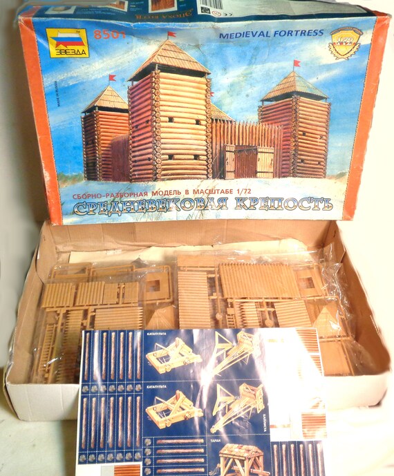 1/72 Scale Zvezda Medieval Fortress Kit Large Model | Etsy
