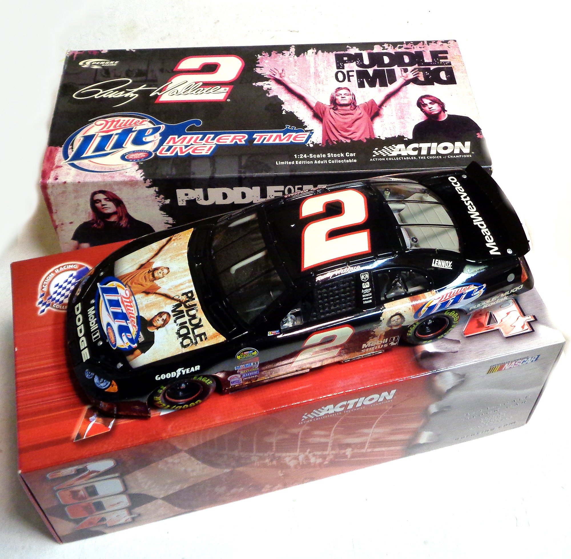 1/24 Scale Action 106663 Rusty Wallace NASCAR Miller Lite / Puddle of ...
