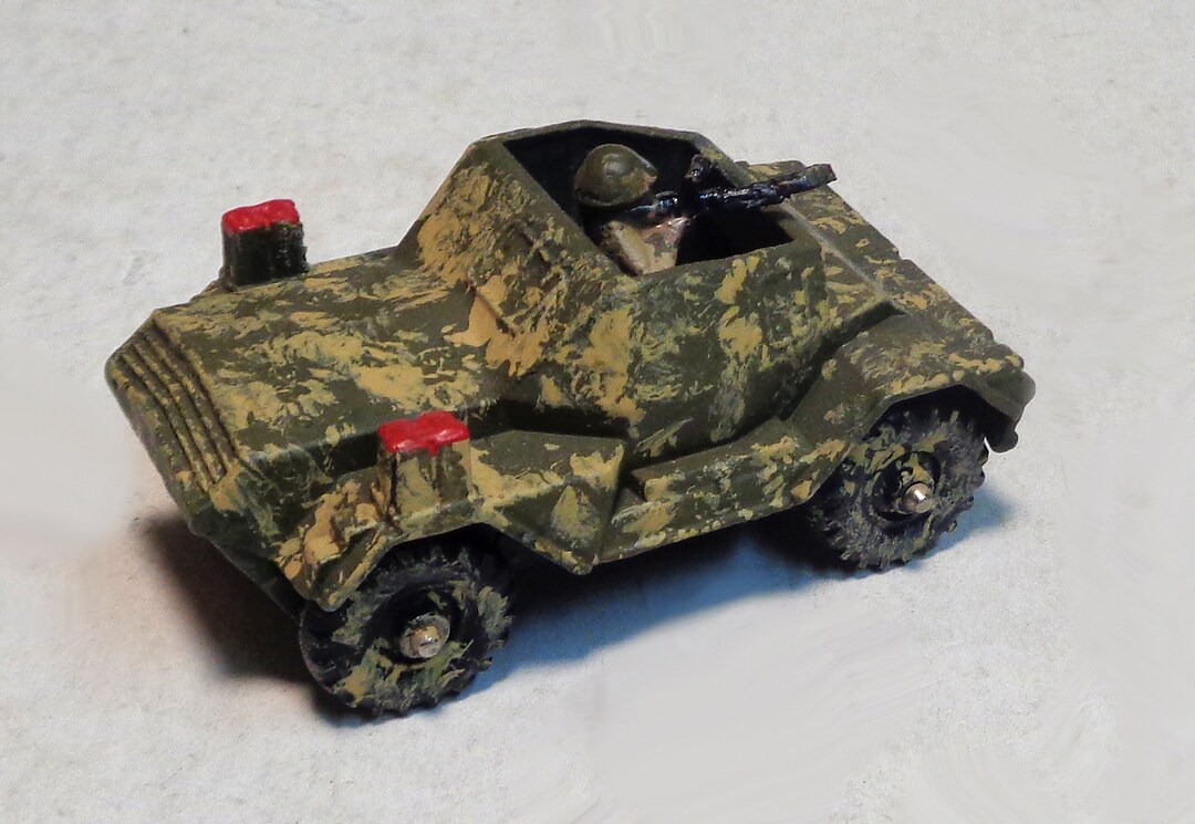 Vintage CORGI Custom Painted Military Daimler Scout Car - Pro Looking ...