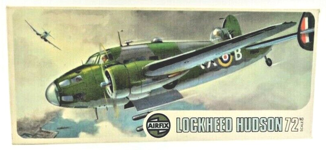 1/72 Scale VINTAGE Airfix Model Kit Lockheed Hudson RAF Bomber Airplane ...