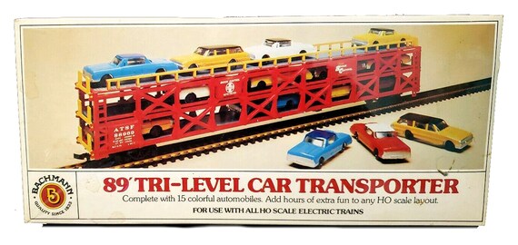 HO Scale Bachmann 89' Tri Level Auto Car Carrier | Etsy