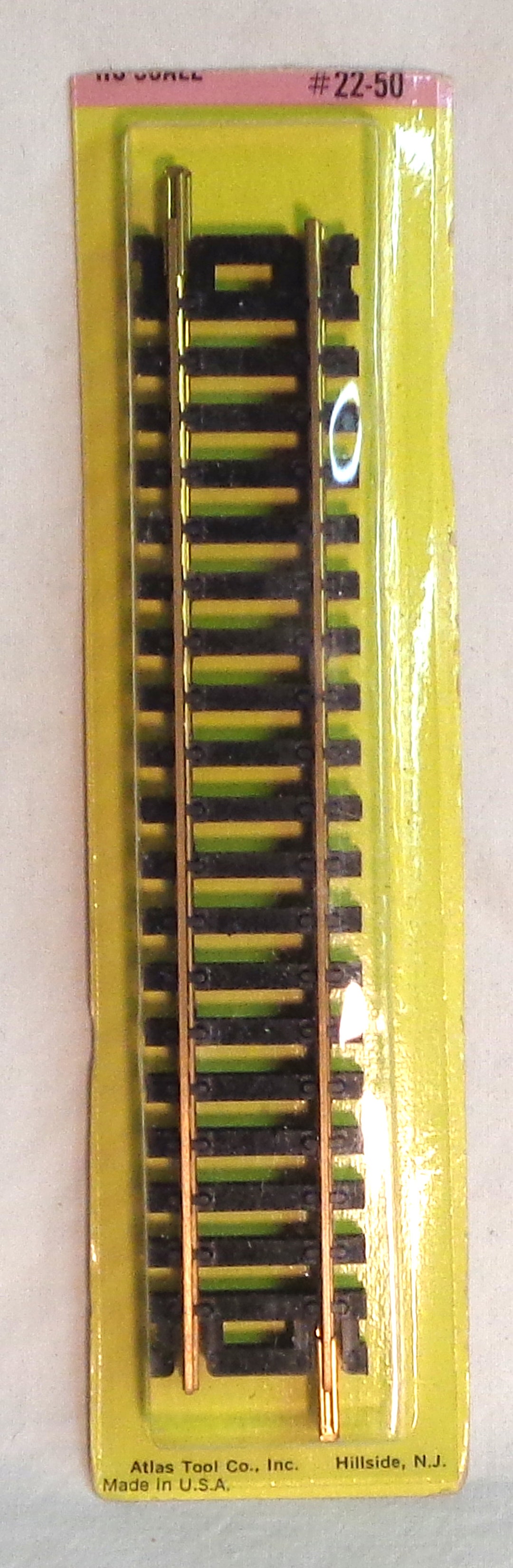 HO Scale ATLAS Track #22-50 - 6" Long Brass Straight(2 Sectons). NEW in ...