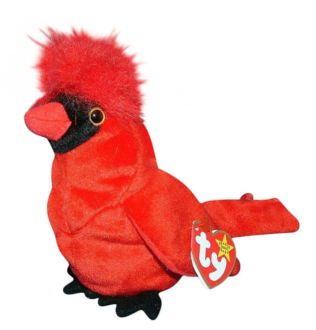 Ty Beanie Babies - "mac" Cardinal Bird - Excellent Condition With Tags ...